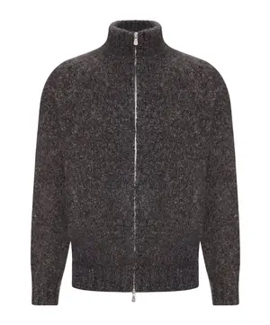 Brunello Cucinelli High-neck Long-sleeved Knitwear - Black
