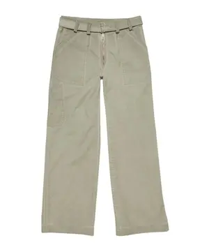 Acne Studios Belted Straight-leg Trousers - Clay Beige
