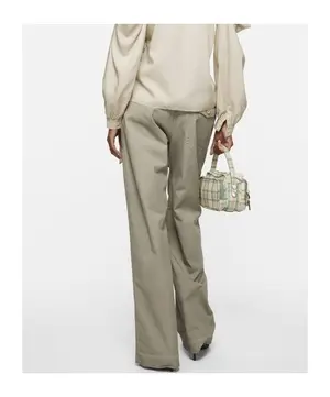 Acne Studios Belted Straight-leg Trousers - Clay Beige