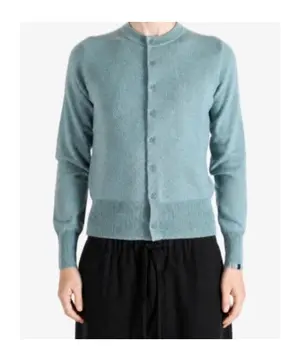 Extreme Cashmere Long-sleeve Single-breasted Cardigan