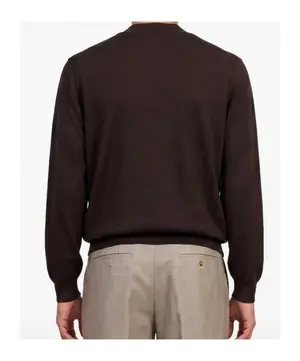 LARDINI V-neck Cardigan - Brown