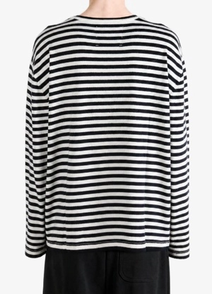 Extreme Cashmere Long-sleeved Striped T-shirt
