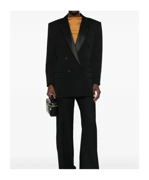 Saint Laurent Double-breasted Long-sleeved Jacket