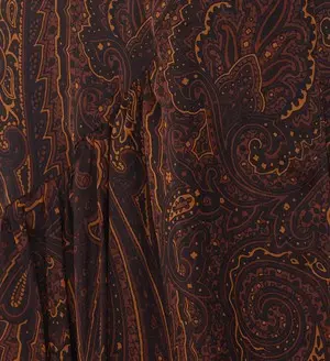 Etro Paisley Ruffled Long Skirt