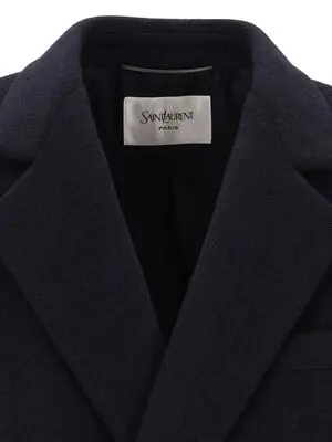 Saint Laurent Double-breasted Long Coat