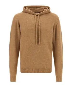 ROBERTO COLLINA Hooded Sweater - Beige