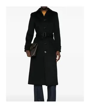 Saint Laurent Belted Single-breasted Coat
