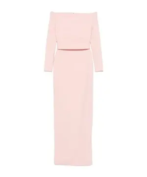 Solace Off-shoulder Dress - Pink