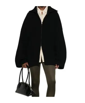 THE FRANKIE SHOP Long-sleeved Zip-up Cardigan