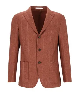 Eleventy Single Breasted Pinstripe Suit Jacket - No