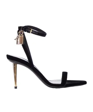 TOM FORD Round-toe High-heeled Sandals - Black