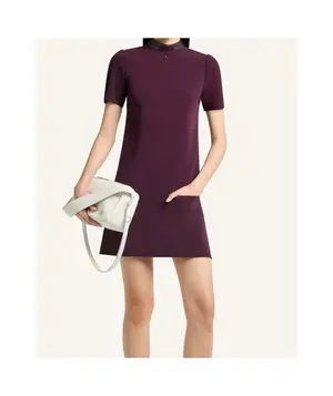 COURREGES Vinyl Collar A-line Mini Dress