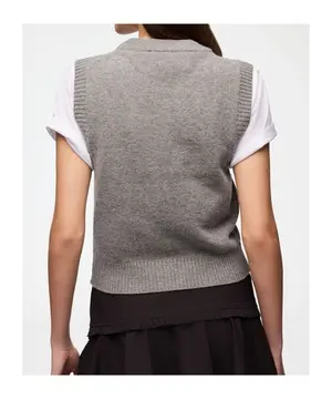 GANNI Floral Jacquard Knitted Vest