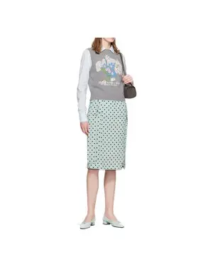 GANNI Floral Jacquard Knitted Vest - Paloma