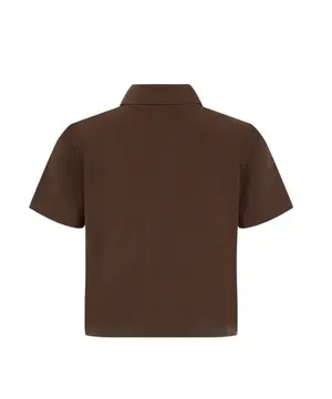 Saint Laurent Oversized Logo-embroidered Polo Shirt