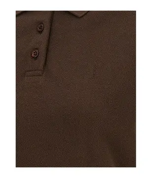 Saint Laurent Oversized Logo-embroidered Polo Shirt