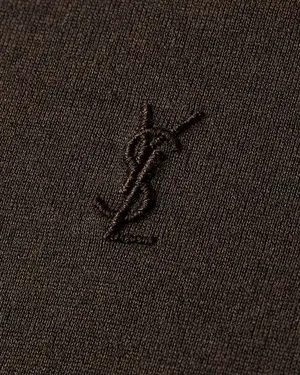 Saint Laurent Cassandre Crewneck T-shirt - Ebene