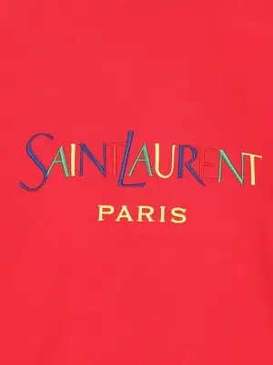 Saint Laurent Embroidered Crewneck Sweatshirt