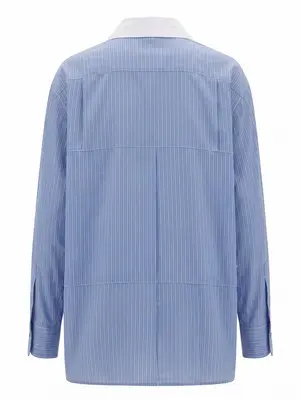 Bottega Veneta Long-sleeved Collared Shirt - Blue