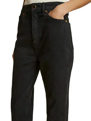 Khaite Straight-leg Jeans - Black