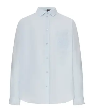Loewe X Paula's Ibiza Anagram-embroidered Shirt - Blue