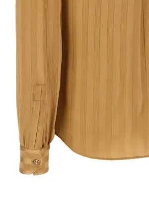 Saint Laurent Striped Bow-tie Shirt