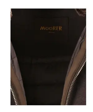 MOORER High-neck Zip Jacket With Fur Trim
