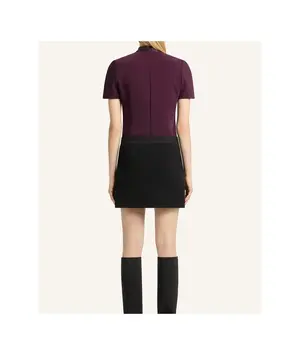 COURREGES Heritage Vinyl-collar Logo-patch Blouse