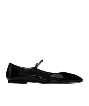 AeydĒ Square Head Ballet Shoes - Black
