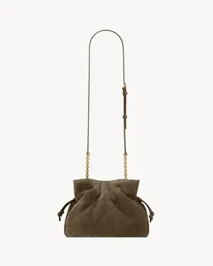 Saint Laurent Jamie Shoulder Pouch In Suede