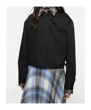 Acne Studios Faux-layered Twill Jacket - Black
