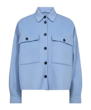 Max Mara Long Sleeve Casual Jacket - Light Blue