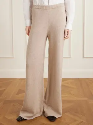 THE ELDER STATESMAN Juniper Cashmere Wide-leg Pants