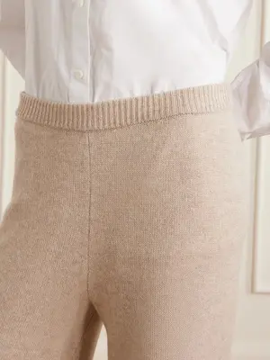 THE ELDER STATESMAN Juniper Cashmere Wide-leg Pants