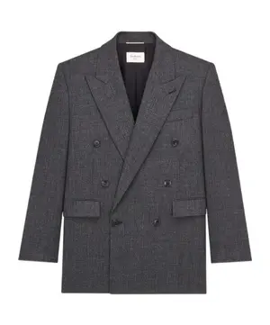 Saint Laurent Long Sleeve Blazer - Black