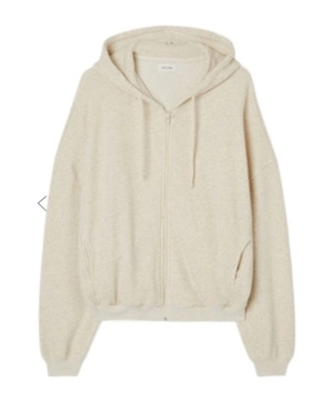 American Vintage Hooded Full-zip Sweater - Nude