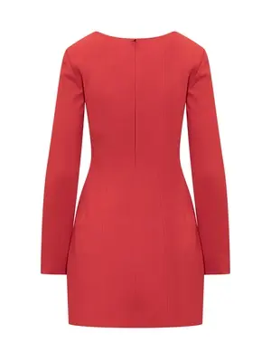 Rebecca Vallance Cameron Buttoned Mini Dress