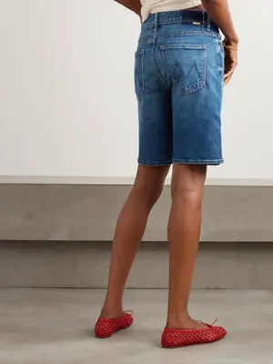 MOTHER Undercover Bermuda Denim Shorts