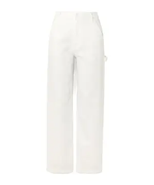 MOTHER High-waisted Straight Leg Jeans - White