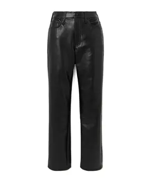 MOTHER Smarty Straight Leg Casual Pants - Black