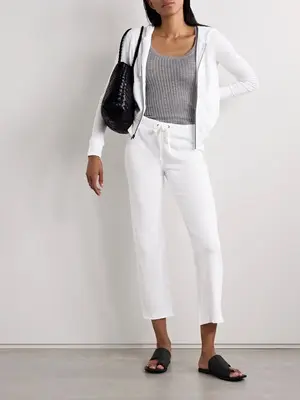 JAMES PERSE Zipped Drawstring Hoodie