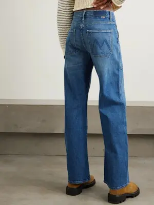 MOTHER The Lasso Utility Sneak High-waisted Straight Leg Jeans