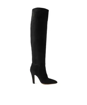 Paris Texas Suede Over-the-knee Boots - Black