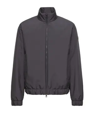 Moncler Luserna Short Down Jacket With Stand Collar - Navy Blue