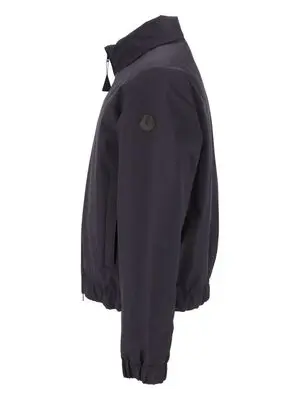 Moncler Luserna Short Down Jacket With Stand Collar - Navy Blue