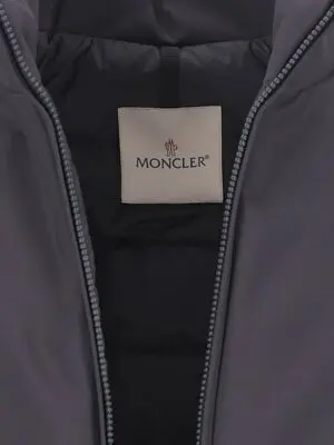 Moncler Luserna Short Down Jacket With Stand Collar - Navy Blue