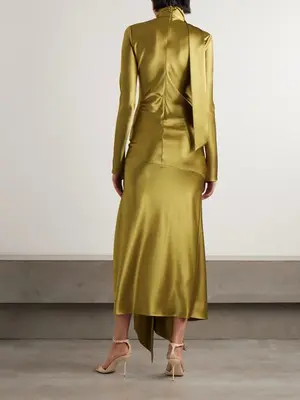 Galvan Emilie Tie-up Maxi Dress
