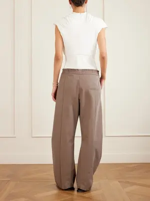 KALLMEYER Clemence Pleated Cotton-blend Twill Pants