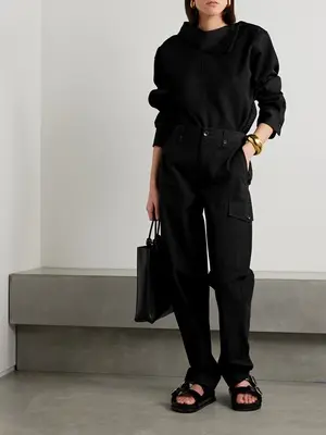 Proenza Schouler Octavia Tapered Cargo Casual Pants