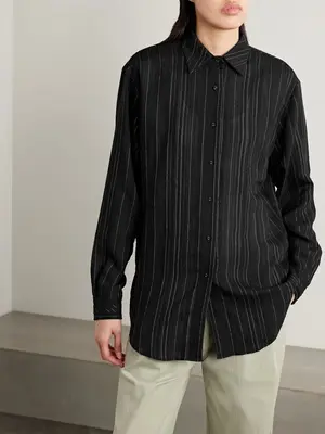 Proenza Schouler Striped Tulle Shirt